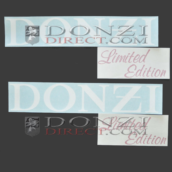 Donzi OEM "Limited Edition" Decal Logo Set - 1987 Classic / Minx ...